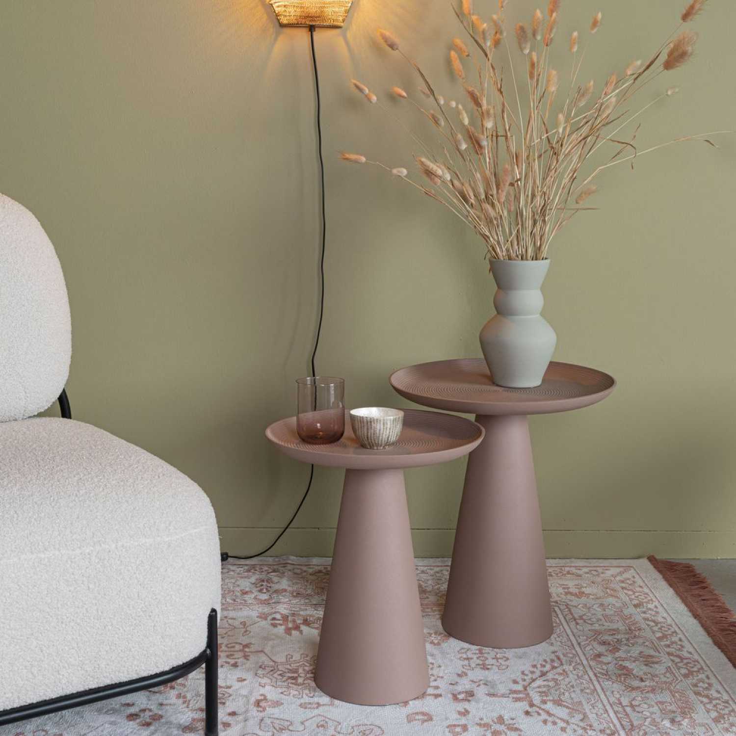 Naken Interiors Ringar Side Table - Rose Pink | Naken Interiors